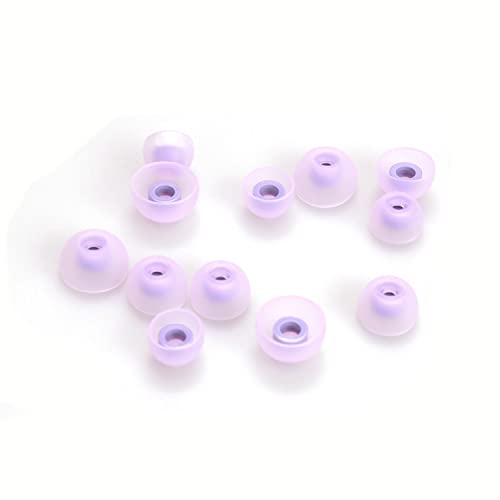 6 Pairs Replacement Earbuds Tips Silicone Eartips Set for Samsung Galaxy Buds 2 Headphones Wireless Fit in Case Ear Tips (Lavender)