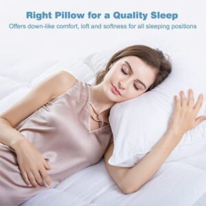 Acteb Pillows Standard Size Set of 4 Pack Bed Basic Sleeping Pillow Medium Supportive & Soft for Side Back Stomach Sleeper 20x26in