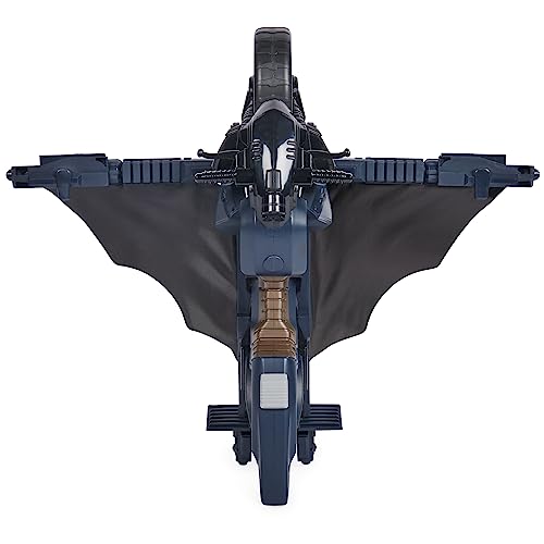 DC Comics, Batman Adventures, Batman Batcycle, Transforming 2-in-1 Batcycle & Batglider, Figure Compatible, Super Hero Kids Toy for Boys and Girls 4+