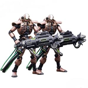 joytoy 1/18 warhammer 40,000 necrons szarekhan dynasty lmmortal with tesla carbine(set of 2 figures)