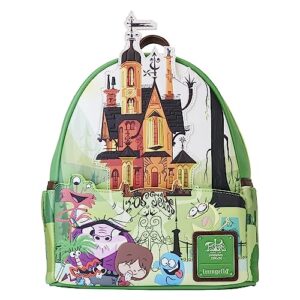 loungefly cartoon network foster's home for imaginary friends house mini backpack womens double strap shoulder bag purse