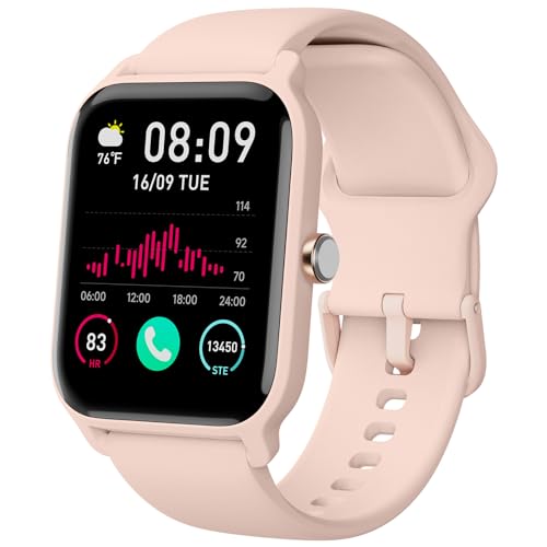 Smart Watch for Women, Answer Make Call, Alexa Built-in, 1.8" Touch Screen Fitness Tracker with 100+ Sport Modes, Heart Rate Blood Oxygen Sleep Monitor, IP68 Waterproof watch for iPhone Android