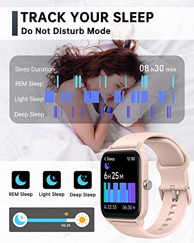 Smart Watch for Women, Answer Make Call, Alexa Built-in, 1.8" Touch Screen Fitness Tracker with 100+ Sport Modes, Heart Rate Blood Oxygen Sleep Monitor, IP68 Waterproof watch for iPhone Android