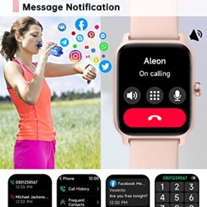 Smart Watch for Women, Answer Make Call, Alexa Built-in, 1.8" Touch Screen Fitness Tracker with 100+ Sport Modes, Heart Rate Blood Oxygen Sleep Monitor, IP68 Waterproof watch for iPhone Android