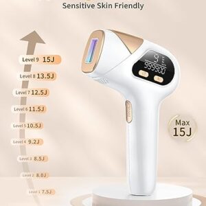 AMOTAOS Laser Hair Removal, IPL Hair Removal for Women and Men, 3-in-1 At-Home Permanent Hair Removal Device 9 Levels Upgraded 999900 Flashes Hair Remover for Face Armpits Arms Bikini Line Legs