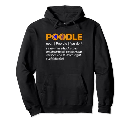 Womens SGRho Sigma 1922 Poodle Noun Gamma Rho Hand Sign Pullover Hoodie