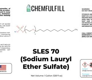 Chemfulfill Sodium Lauryl Ether Sulfate 70% – SLES 70% (SLES70) (55-Gallon Drum)