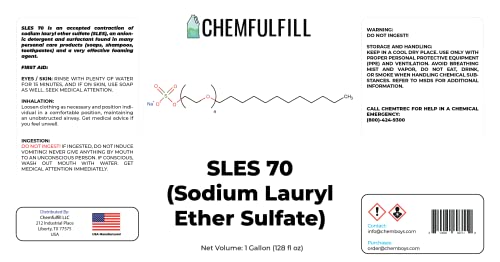 Chemfulfill Sodium Lauryl Ether Sulfate 70% – SLES 70% (SLES70) (55-Gallon Drum)