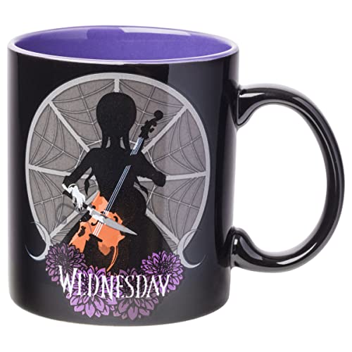 Silver Buffalo Wednesday Addams I'm Not Weird, Everyone Else Is Ceramic Mug, 20 Ounces