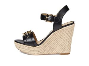 michael kors rory wedge espadrille black 9 m