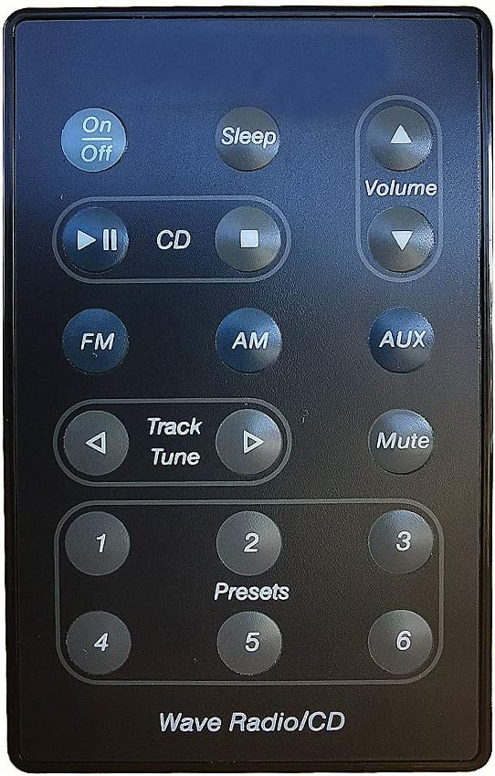 GENGQIANSI Replacement Remote for US-Bose Wave Radio/CD Remote Control for AWRC-1W AWRC-1G AWRC-1P Black SEA#