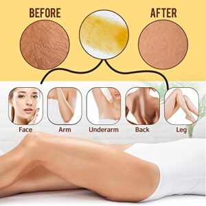 AllStyle By Patel Professional Depilatory Hair Removal Wax Warmer Kit, Wax Roller Kit with Heater Base for Hands, Legs, Armpit, Bikini (Single+Wax)