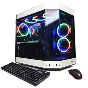 cyberpowerpc gamer xtreme vr gaming pc, intel core i9-13900kf 3.0ghz, geforce rtx 4070 ti 12gb, 16gb ddr5, 1tb nvme pcie ssd, wifi ready & windows 11 home (gxivr8080a34), white