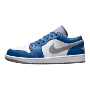 jordan mens air jordan 1 low 553558 412 true blue - size 9