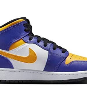 Jordan Youth Air 1 Mid GS DQ8423 517 Lakers - Size 7Y