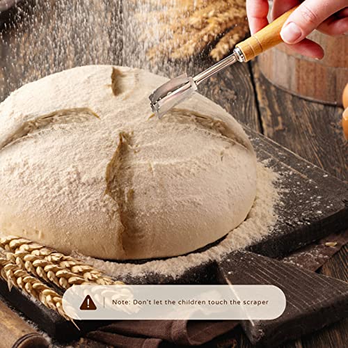 Sourdough Bread Baking Supplies CODOGOY 10 inch Oval & 9 inch Round Banneton Bread Proofing Basket Set Include Food Thermometer