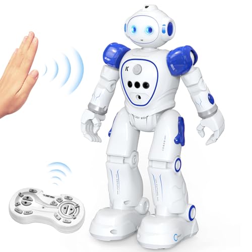 TSJLIKI Robot Toys: RC Robot for Kids Gesture Sensing Programmable Robot, USB Charging, Remote Control Toys for 5-15 Year Old Boys Girls Birthday