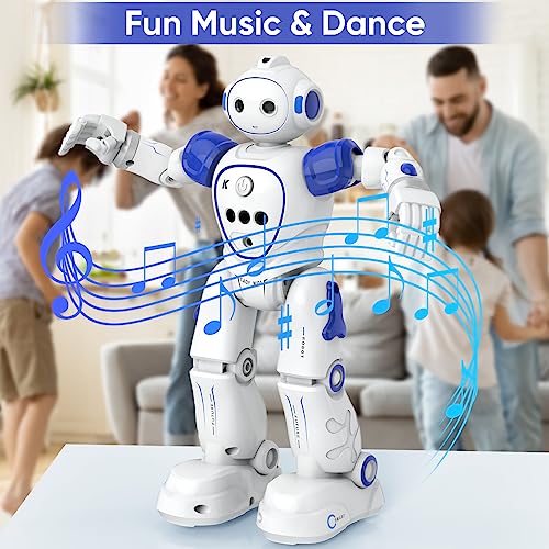 TSJLIKI Robot Toys: RC Robot for Kids Gesture Sensing Programmable Robot, USB Charging, Remote Control Toys for 5-15 Year Old Boys Girls Birthday