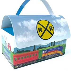 Jayd Products, Train Party Favor Box, (12 Pack) Kid’s Train Theme Party Favor Boxes, Railroad Train Favors, Train Birthday Party Supplies