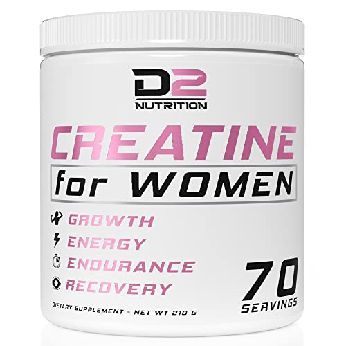 Creatine for Women - creatine women creatina booty gain supplements micronized monohydrate unflavored powder (70 Servings)