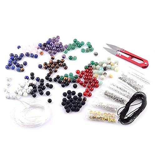 SXNBH Ring Making Kit with 28 Colors Crystal Beads,1660 Pcs Crystal Jewelry Making Kit with Gemstone Chip Beads,