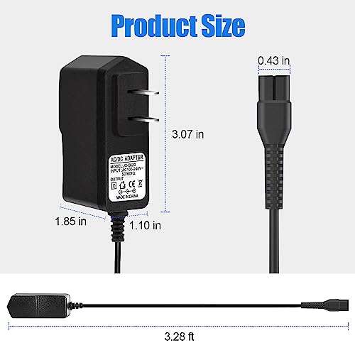 4.3V 70mA Electric Shaver Charger for Philips A00390, for Philips Norelco Oneblade QP2520, QP2520 / 90, QP2520 / 70, QP2520 / 72, Grooming Trimmer Razor Power Adapter Power Supply Cord