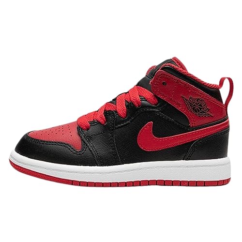 nike Air Jordan 1 Pre School Shoes Black/Fire Red-White DQ8424 060 - Size 11c