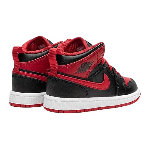 nike Air Jordan 1 Pre School Shoes Black/Fire Red-White DQ8424 060 - Size 11c