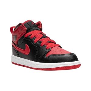 nike Air Jordan 1 Pre School Shoes Black/Fire Red-White DQ8424 060 - Size 11c