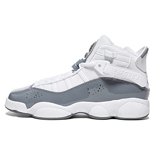 Jordan Boy's 6 Rings (Big Kid) White/Cool Grey/White 4 Big Kid M