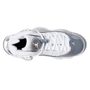 Jordan Boy's 6 Rings (Big Kid) White/Cool Grey/White 4 Big Kid M