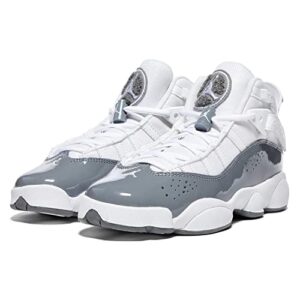 Jordan Boy's 6 Rings (Big Kid) White/Cool Grey/White 4 Big Kid M