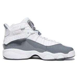 Jordan Boy's 6 Rings (Big Kid) White/Cool Grey/White 4 Big Kid M