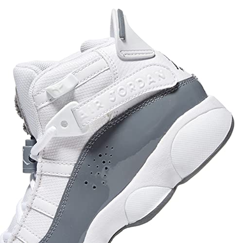 Jordan Boy's 6 Rings (Big Kid) White/Cool Grey/White 4 Big Kid M