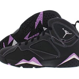 Jordan Girl's Air 7 Retro (Big Kid) Black/Barely Grape/Rush Fuchsia 4.5 Big Kid M