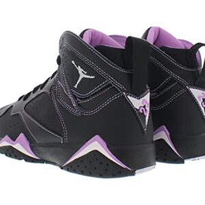 Jordan Girl's Air 7 Retro (Big Kid) Black/Barely Grape/Rush Fuchsia 4.5 Big Kid M