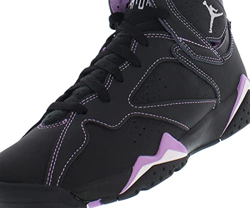 Jordan Girl's Air 7 Retro (Big Kid) Black/Barely Grape/Rush Fuchsia 4.5 Big Kid M