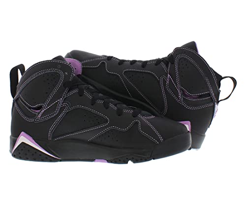 Jordan Girl's Air 7 Retro (Big Kid) Black/Barely Grape/Rush Fuchsia 4.5 Big Kid M