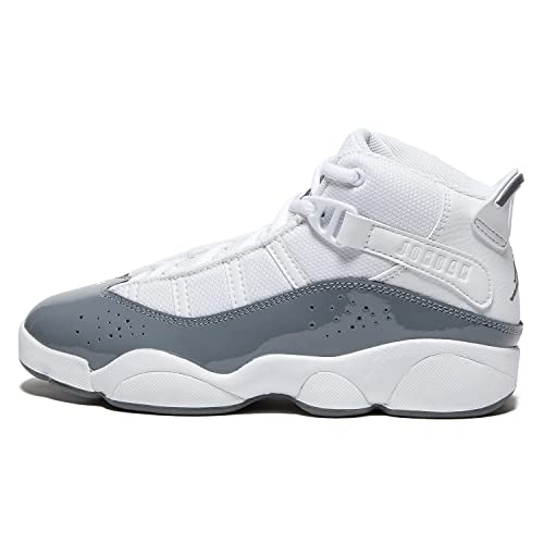 Jordan Boy's 6 Rings (Little Kid) White/Cool Grey/White 11 Little Kid M