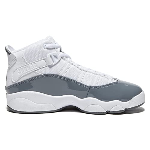 Jordan Boy's 6 Rings (Little Kid) White/Cool Grey/White 11 Little Kid M