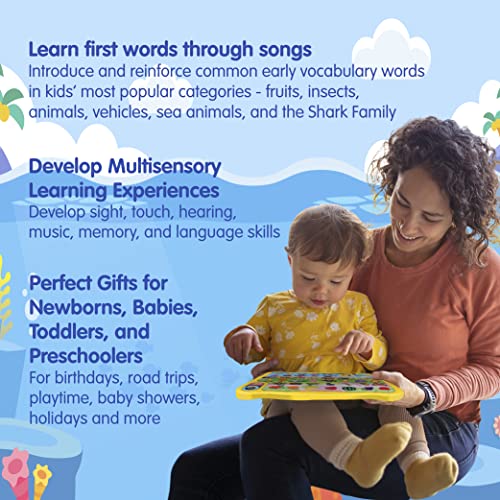 Baby Shark Sing & Learn Pad with Lyrics Booklet, Baby Shark Toys, Interactive Learning Toys for Toddlers, Learning & Education Toys, Baby Shark Gifts for Babies