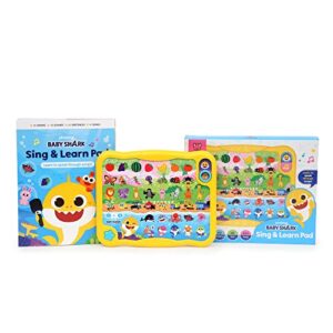 Baby Shark Sing & Learn Pad with Lyrics Booklet, Baby Shark Toys, Interactive Learning Toys for Toddlers, Learning & Education Toys, Baby Shark Gifts for Babies