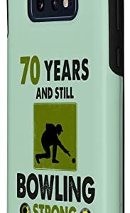 Galaxy S10e Lawn Bowls 70th Birthday Idea For Men & Funny Lawn Bowling Case