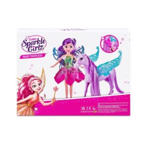 Sparkle Girlz Fairy Princess &Unicorn by ZURU, Dolls, Poseable Fashion Doll, Hair Styling for Kids, Gifts for Girls 4-8, Removable Dress, Pretend Play