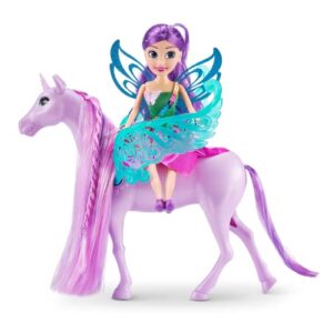 Sparkle Girlz Fairy Princess &Unicorn by ZURU, Dolls, Poseable Fashion Doll, Hair Styling for Kids, Gifts for Girls 4-8, Removable Dress, Pretend Play