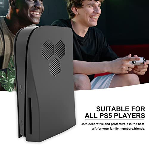 PS5 Console Face Plates,Playstation 5 Accessories with Fan Vents Faceplate，with Dust Filter for Cooling Vents,Shockproof ABS Shell Cover Case - Disc Edition