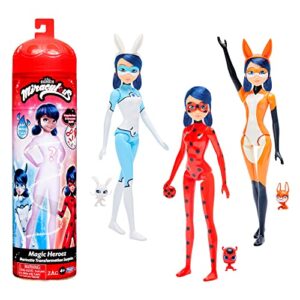 miraculous ladybug magic heroez reveal colour change doll, white, 26 x 6 x 3.5 cm, 220 grams