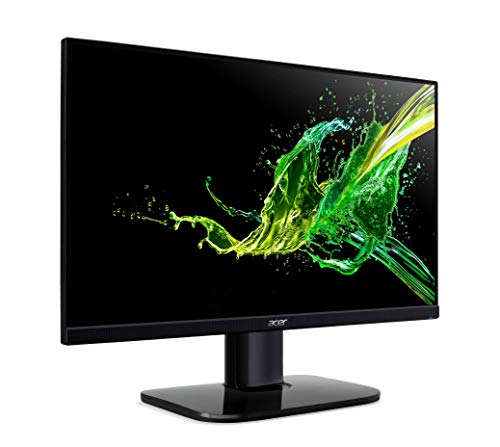 Acer KC242Y Hbi 23.8" Full HD (1920 x 1080) Zero-Frame Gaming Office Monitor | AMD FreeSync Technology | 100Hz | 1ms (VRB) | Low Blue Light | Tilt | HDMI & VGA Ports,Black