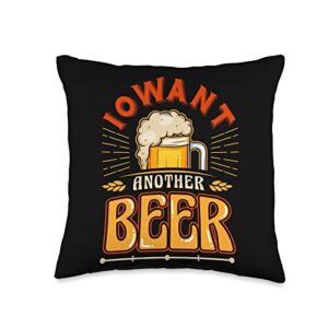 iowa state map usa flag beer drinking funny joke funny beer distressed iowa state map drinking humor throw pillow, 16x16, multicolor