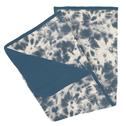 KicKee Pants Print Stroller Blanket, Supreme Softness for an Ultimate Baby Blanket, Viscose from Bamboo Fabric, Comfortable Security Blanket (Deep Sea Tie Dye - One Size)